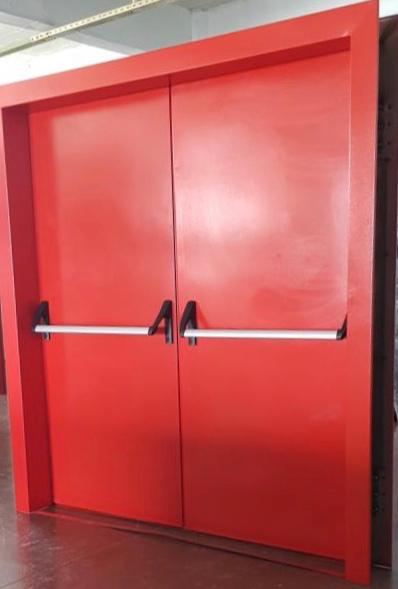 Steel Fire Exit Door Double Leaf – Infinty Aurora Home Decor